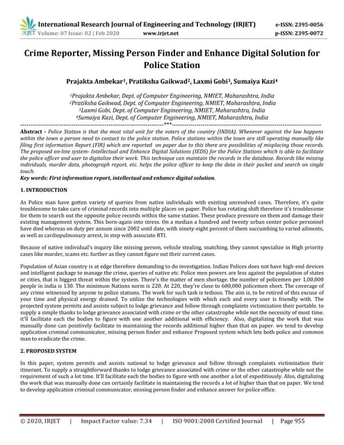 Online Crime Reporting System Presentation.pptx | Crime & Harmful Acts ...