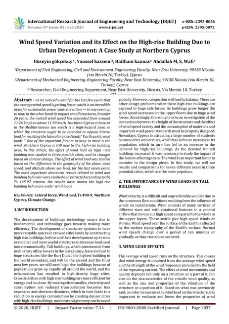 Effect of wind Load On High Rise Building | PPTX