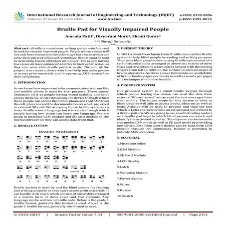 BRAILLE LANGUAGE TEXT CONVERSION FOR THE VISUALLY-IMPAIRED.pptx