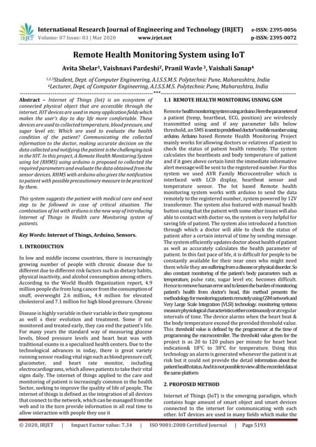 Smart Health care Monitoring using Arduino.pptx