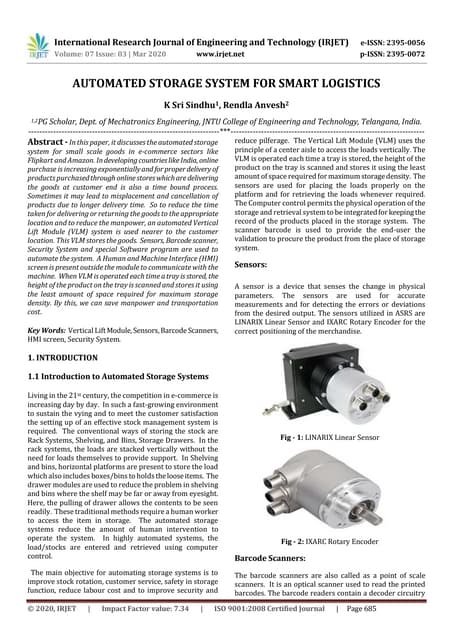 Automated storage and retrieval systems | PPTX