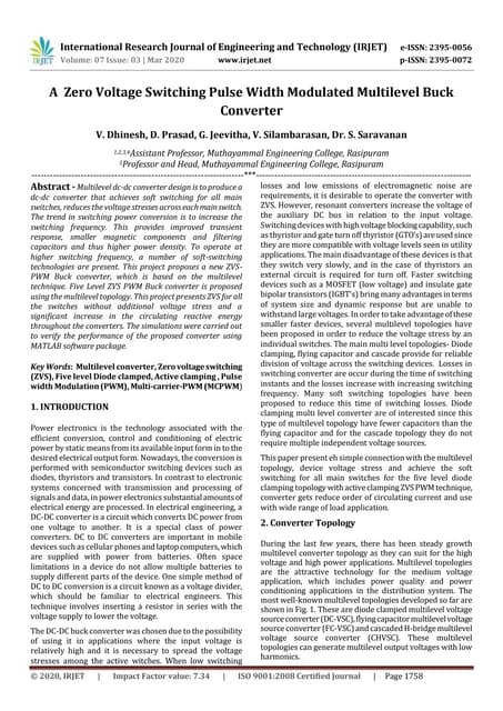 Interleaving Technique in Multiphase Buck & Boost Converter | PDF