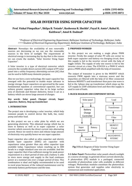 solar inverter PPT (2).pptx | Gas and Electric | Home Utilities