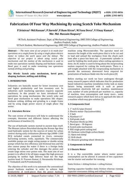 Automatic four way hacksaw machine(project) | PPTX