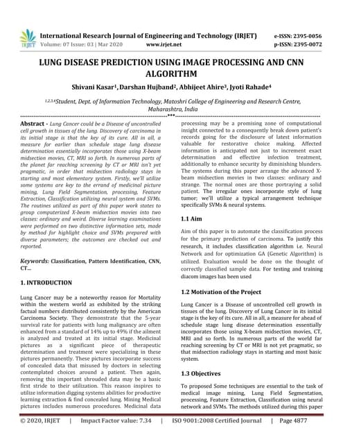 Irjet Lung Disease Prediction Using Image Processing And Cnn