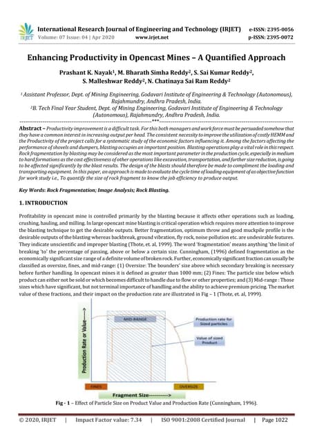 Optimization Of Blasting Parameters In Open Cast Mines Pdf Geology