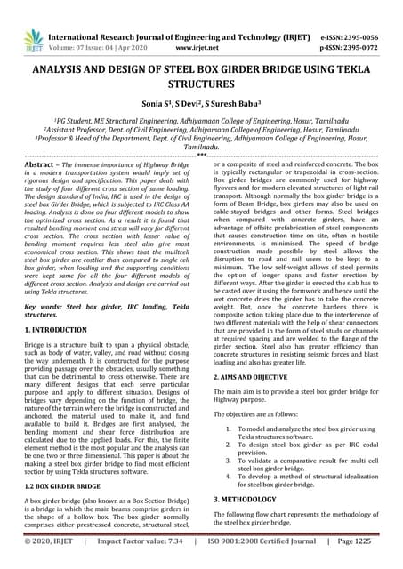 Spine and wing method for box girders | PDF