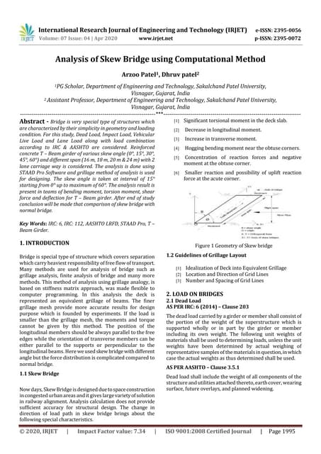 Bridge loading and bridge design fundamentals | PDF
