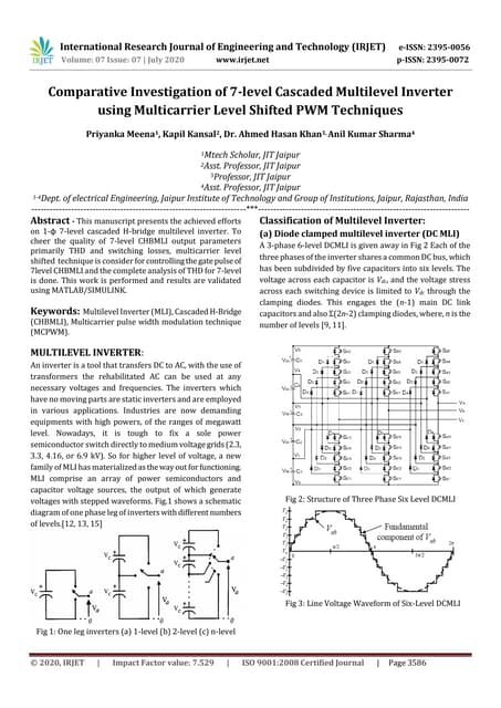 A Overlapping Carrier Based SPWM for a 5-Level Cascaded H-bridge Multilevel Inverter | PDF
