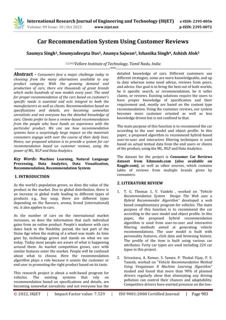 CAR PRICE PREDICTION.pptx | Automotive Industry | Industries