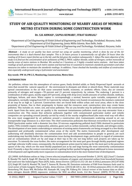 AIR POLLUTION AND ITS CONTROL MEASURES IN CONSTRUCTION SECTOR | PDF ...