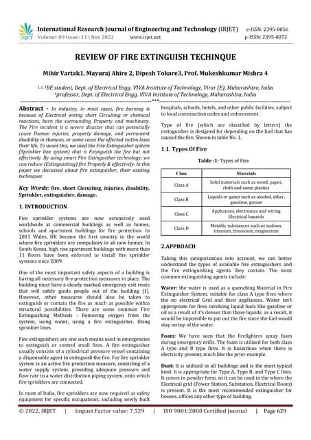 Fire protection system... | PPTX