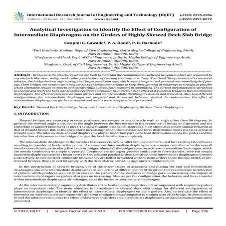 Analytical Investigation to Identify the Effect of Configuration of ...