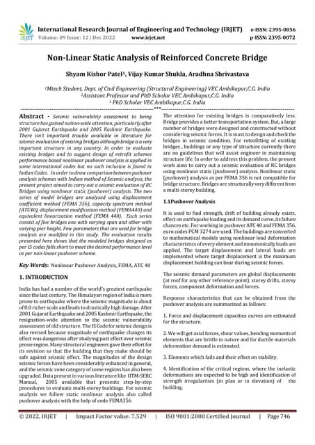 Non linear static pushover analysis | PDF | Civil Engineering Industry | Industries