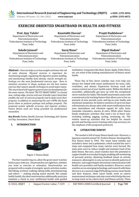 SMART WAIST BELT FOR HEALTH MONITORING | PDF