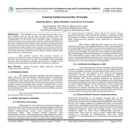 Latest Cybersecurity Trends Pdf