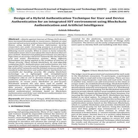Design Of A Hybrid Authentication Technique For User And Device Authentication For An Integrated 