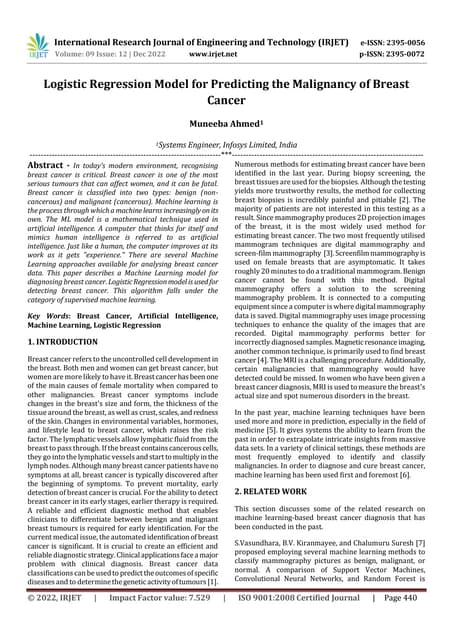project-ppt-on-breast-cancer-prediction-using-ml | PPTX