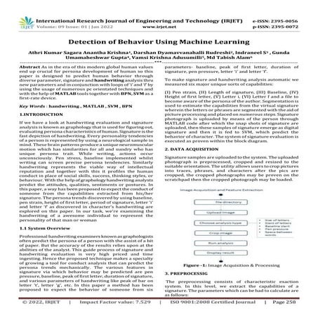 Detection of Behavior Using Machine Learning | PDF