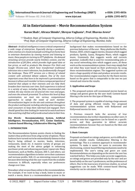 Movie recommendation project | PDF | Operating Systems | Computer ...
