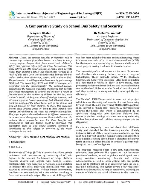 an IoT based automated accident alert system | PPT