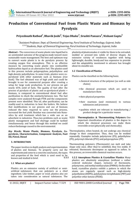 Plastic waste management | PPTX | Environmental Services Industry ...