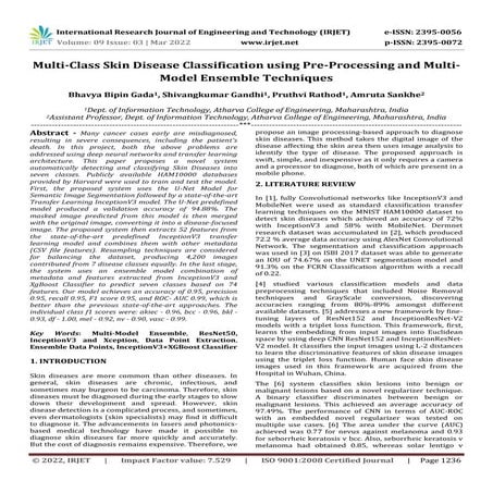 Multi-Class Skin Disease Classification using Pre-Processing and Multi- Model Ensemble ...