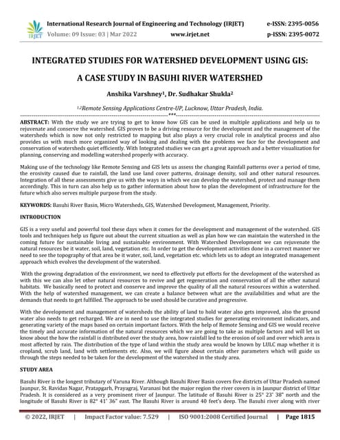 Concept of Basin, Watershed, Sub watershed and Micro watershed in Nepalese context. | PPT