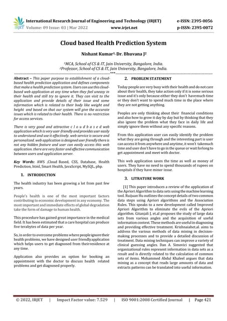 Smart Health Prediction System | PDF