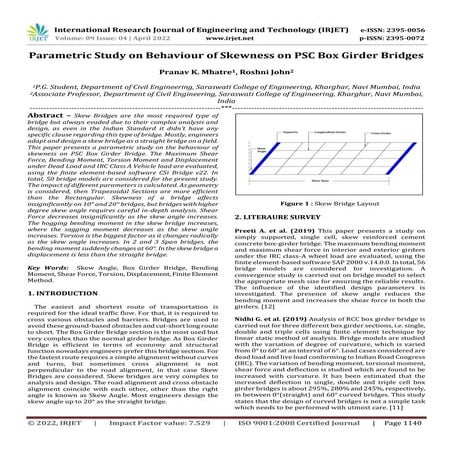 Design of Skew Culvert Analysis: A review | PDF