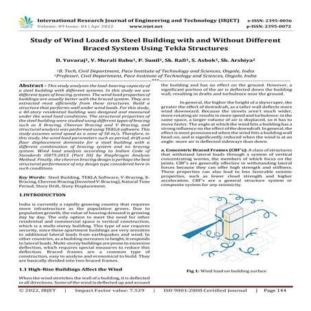 Study of Wind Loads on Steel Building with and Without Different Braced ...