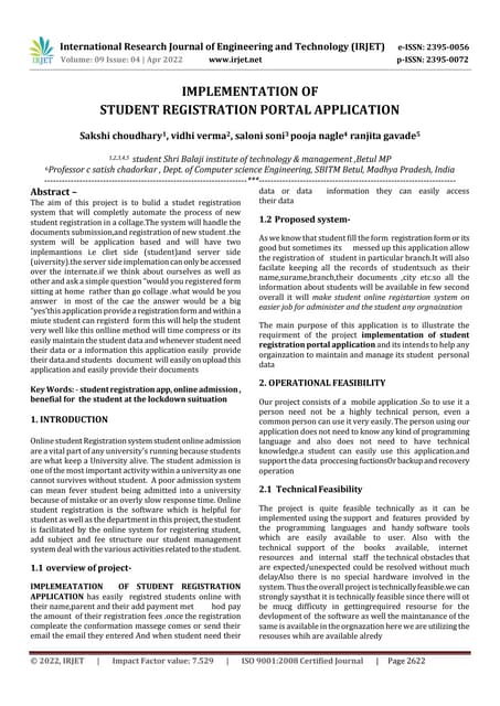 University online course registration system | PPTX
