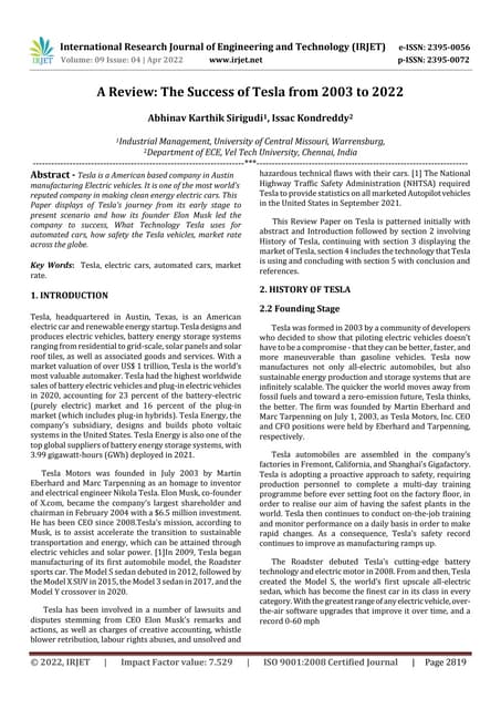 Tesla Company Presentation | PPTX | Automotive Industry | Industries