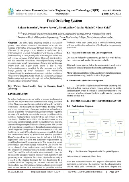 Online food ordering system project report.pdf