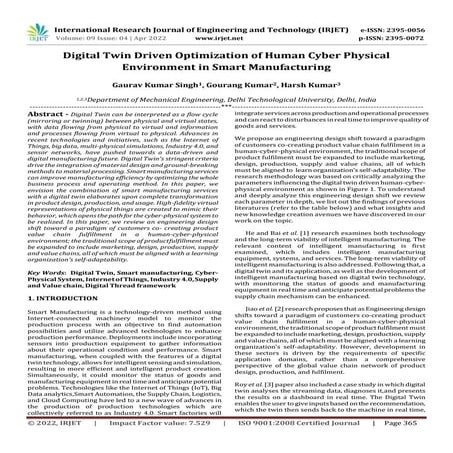 Digital Twin Driven Optimization Of Human Cyber Physical Environment In
