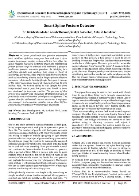 Smart Spine Posture Detector Pdf
