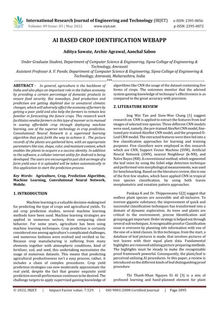 Plant Leaf Recognition Using Machine Learning: A Review | PDF