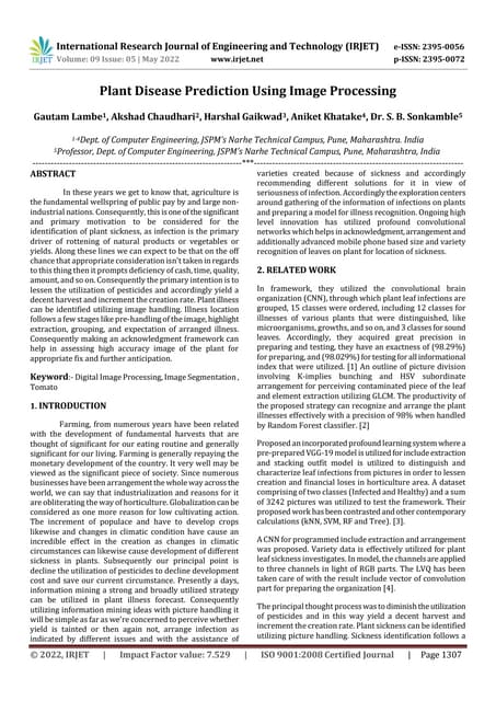 Potato Leaf Disease Detection Using Machine Learning Pdf