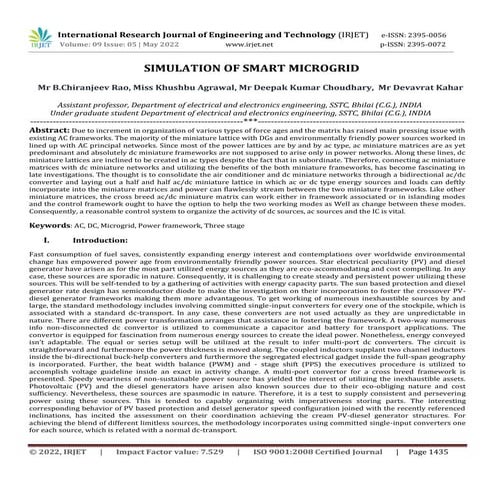 Simulation Of Smart Microgrid Pdf