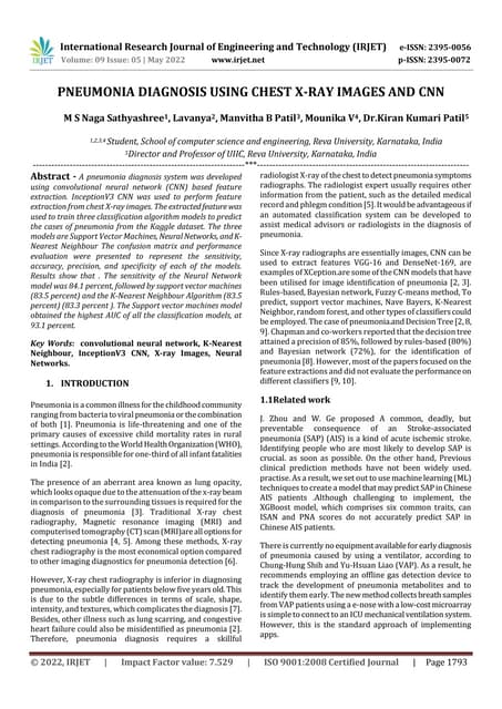 Pneumonia detection using cnn | PPT