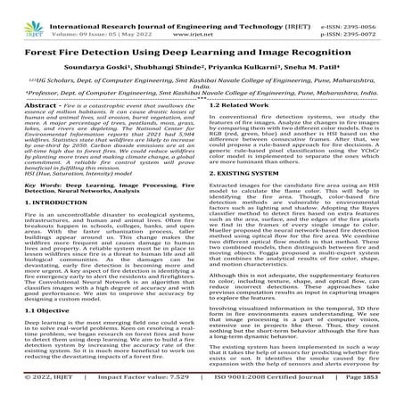 Forest Fire Detection Using Deep Learning And Image Recognition Pdf