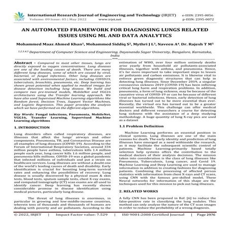 lung disease detection using deep learning | PPTX