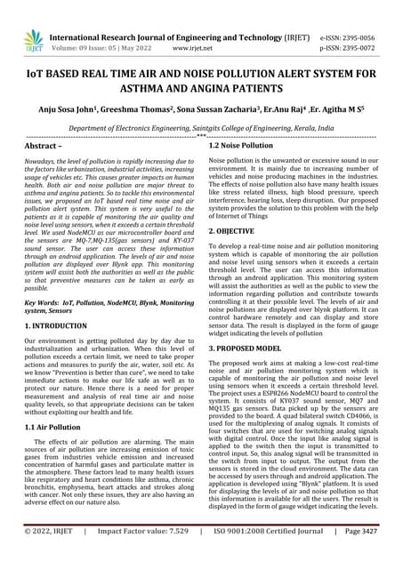 Air quality monitoring system | PPTX