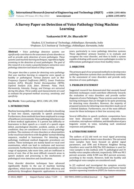 Parkinson's disease detection using ml a | PPT