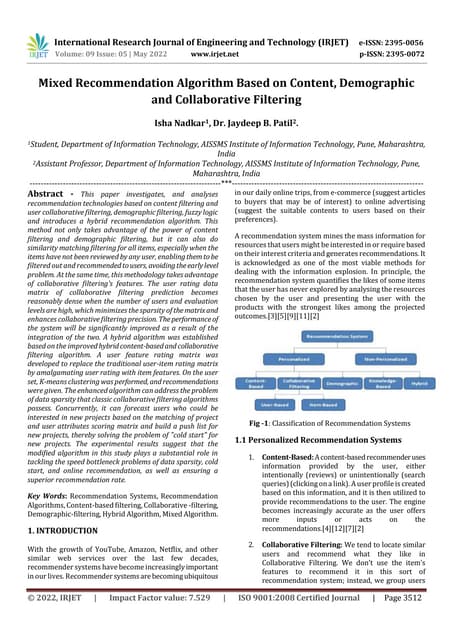 MOVIE RECOMMENDATION SYSTEM | PDF