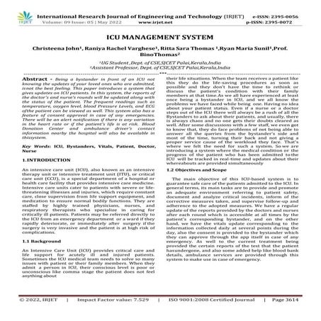 ICU MANAGEMENT SYSTEM | PDF