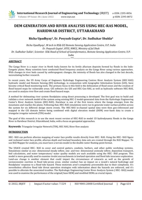 HEC-RAS software for design and modeling | PPTX