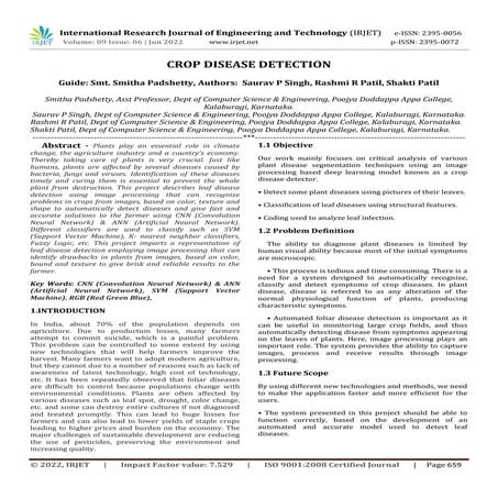 Crop Disease Detection Pdf