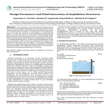 Design Parameters and Fluid Interaction of Amphibious Structures | PDF