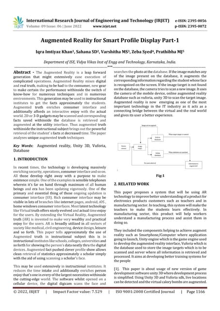 GYM MANAGEMENT SYSTEM USING AUGMENTED REALITY | PDF